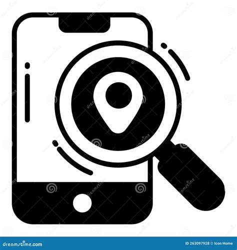 Mobile Navigation Icon Related Map Location And Navigation Line Icon