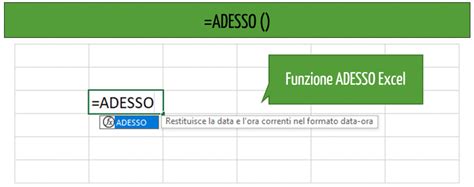 Data E Ora Di Oggi Funzione Adesso Excel Excel Per Tutti