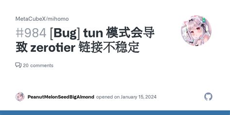 Bug tun 模式会导致 zerotier 链接不稳定 Issue 984 MetaCubeX mihomo GitHub