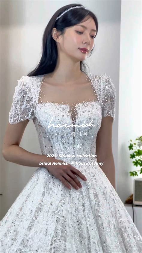 브라이덜헤미쉬 브라이덜헤미쉬 하우스오브에이미 2025 Ss New Collection Benitwo 베니투 최상급 크리스탈을 사용하여 반짝임을 극대화한 벨라인