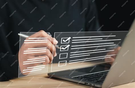 Premium Photo Survey Form Concept Questionnaire With Checkboxes Filling Survey Form Online