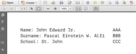 C Backspace In String Formatting While Printing To Pdf Stack Overflow