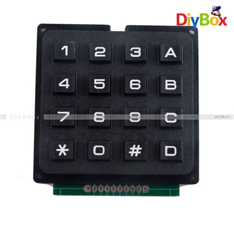 4x4 Matrix Array Momentary 16 Key Switch Keypad Keyboard Module For