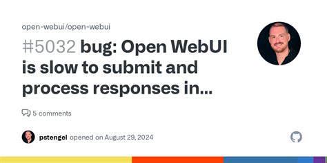 Bug Open Webui Is Slow To Submit And Process Responses In Long Chats