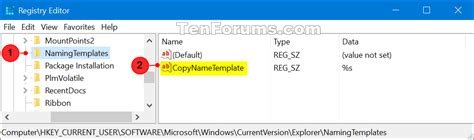 Change Copy Name Extension Template In Windows Tutorials