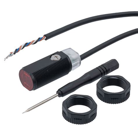 Photoelectric Sensor Cylindrical M18 Pc Housing Pnp No Diffuse Reflection Sensing Distance