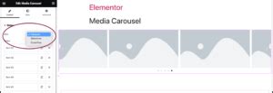 Media Carousel Widget Elementor
