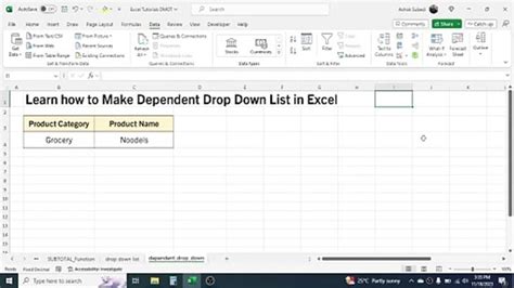 Learn Excel And Sheets On Linkedin Learn How To Make Dependent Drop
