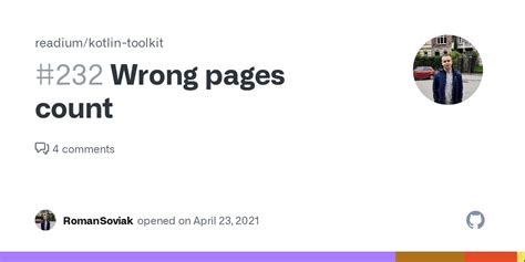Wrong Pages Count · Issue 232 · Readiumkotlin Toolkit · Github