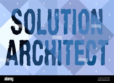 Conceptual Caption Solution Architect Business Showcase Design