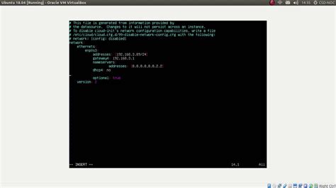 How To Configure A Static Ip Address In Ubuntu 1804 Server Youtube