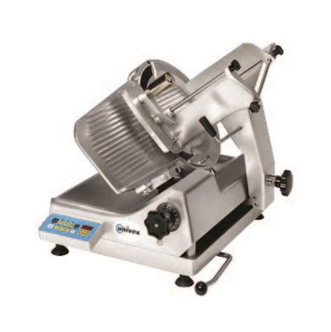 Univex 1000s Premium Series Gravity Feed Heavy Duty Slicer With 12 Automatic Settings 0 37kw