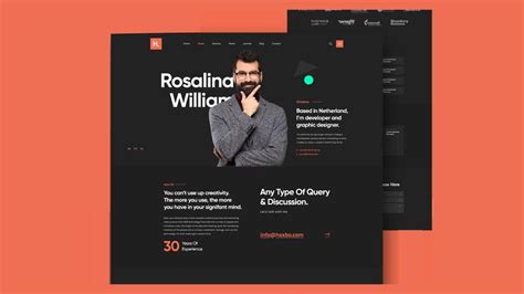 Build A Complete Responsive Personal Portfolio Website Using Html Css Javascript Youtube