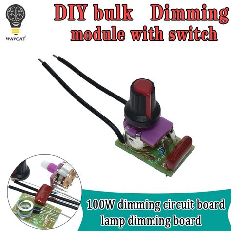 100w Dimmer Modul Diy Kit Dengan Switch Potensiometer Peraturan Kecepatan Modul Untuk Arduino