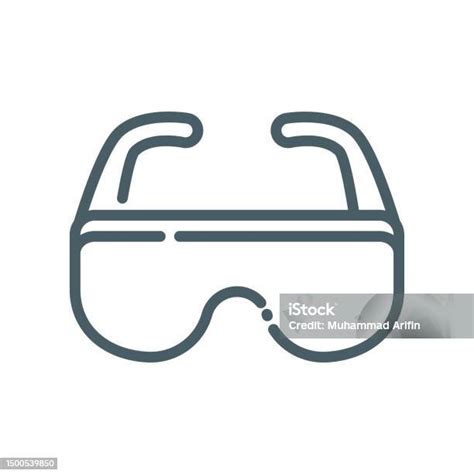 고글 실험실 개요 아이콘 과학 및 화학 원소 아이콘 벡터 일러스트레이션이 분리되었습니다 개인 장식품에 대한 스톡 벡터 아트 및 기타 이미지 Istock