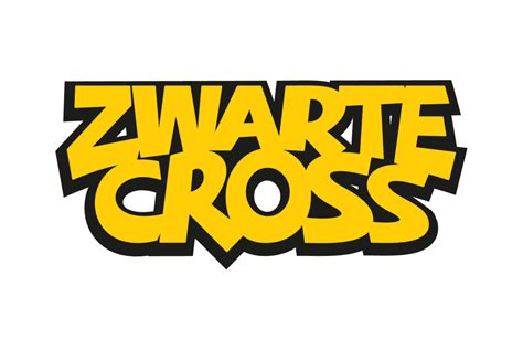 Zwarte Cross Set Van 10 Stickers Zwarte Cross