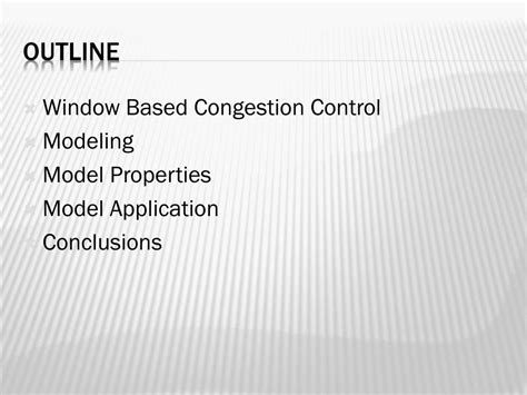 ppt queue dynamics with window flow control powerpoint presentation