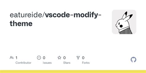 Github Eatureide Vscode Modify Theme