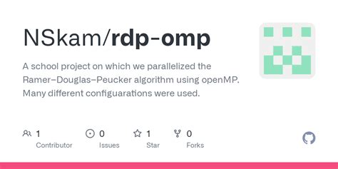 GitHub NSkam Rdp Omp A School Project On Which We Parallelized The RamerDouglasPeucker