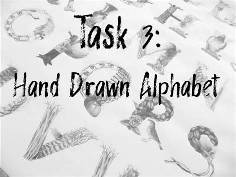 Yr9 Gcse Graphics Typography Project Task 3 Handrawn Alphabet Ppt