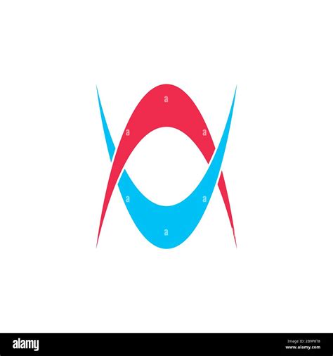 Linked Curves Opposite Arrow Logo Vector Stock Vector Image And Art Alamy