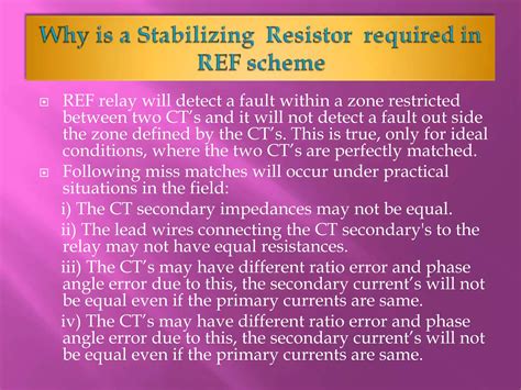 Restricted Earth Fault Ref Protection Pptx