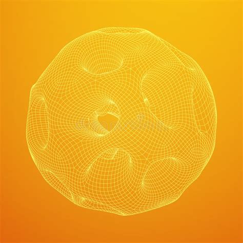 Abstract Vector Wireframe Sphere Stock Vector Illustration Of Outlines Grid 115157961