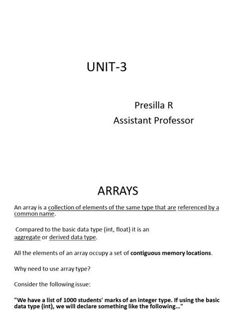 Arrays Pdf