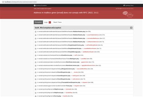 rfc 2822 3 6 2 compliance error when sending a ticket uvdesk
