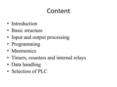 Mechatronics Unit 4 Programmable Logic Controller Ppt Programming Languages Computing