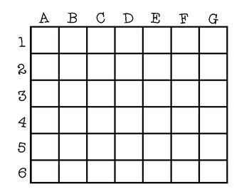 Blank Map Grid By Teaching With A Louisiana Twist TpT