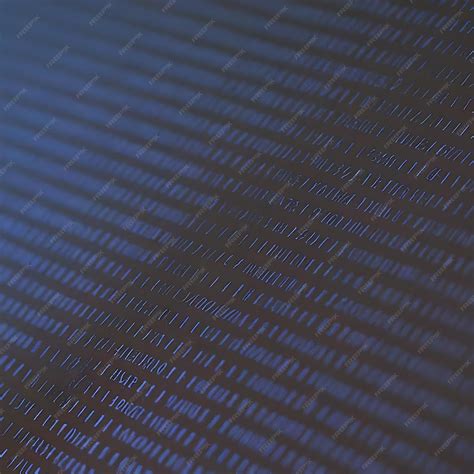 premium photo blue digital binary data on computer screen background
