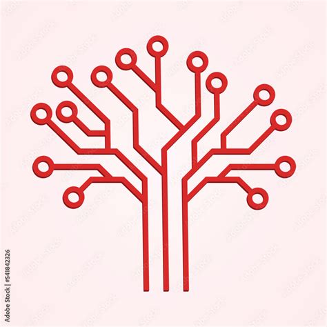 Tech Tree Electrical Circuit Digital Logo Vector Illustration Stock Vector Adobe Stock