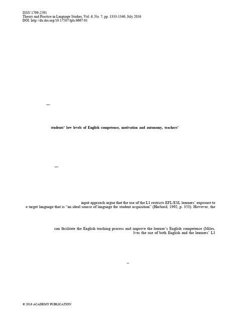 Code Switching In English Language Education Pdf English As A