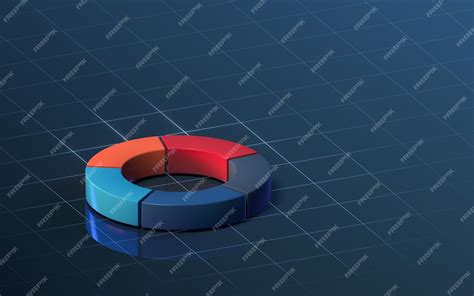 Premium Photo Ring Graph And Data Analysis 3d Rendering