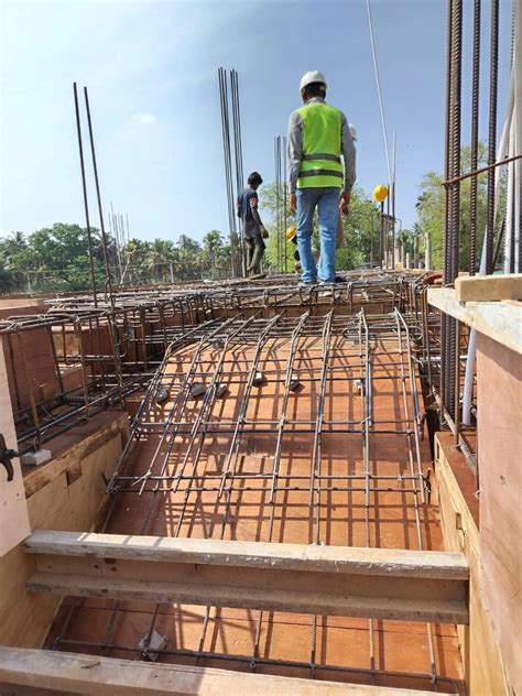 Reinforcement And Formwork Of Slab And Staircase Ncet Project Multifunctional Building Cesl