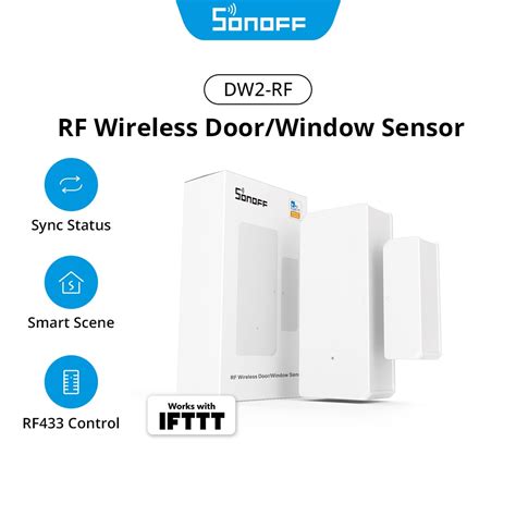 SONOFF DW RF MHz RF Wireless Door Window Sensor Works With SONOFF RF Bridge For Smart Home
