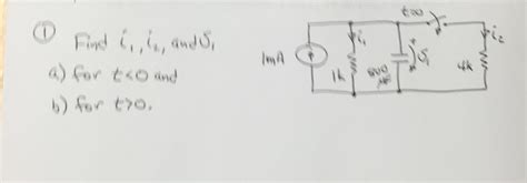 Solved Find I I And S For T Chegg Com