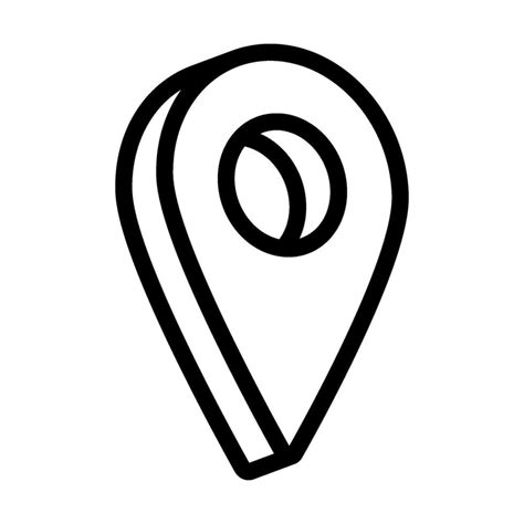 red pointer map location line icon vector illustration 36277032 vector