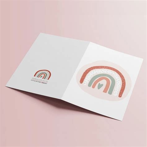 Free Blush Rainbow Printable Card The Little Picture Company