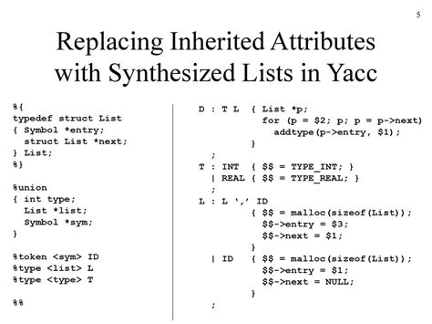 syntax directed translation part ii ppt download