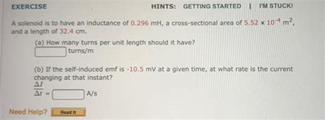 solved exercise hints getting started i m stucki a solenoid