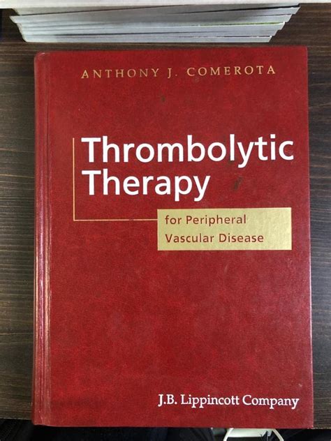 Thrombolytic Therapy For Peripheral Vascular Disease Buy Online At