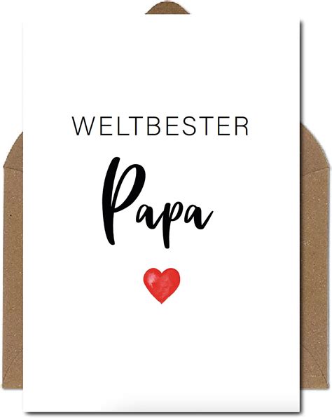 Vatertagskarte Glückwunschkarte Für Den Besten Papa Der Welt Grußkarte Oder Dankeschön Karte