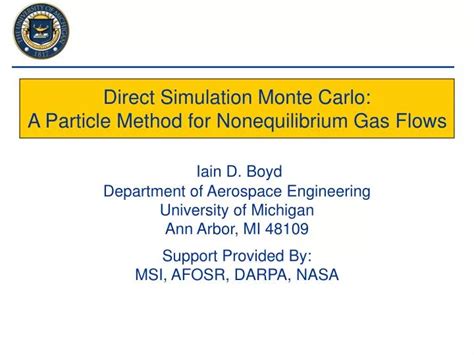 ppt direct simulation monte carlo a particle method for