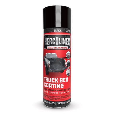 Herculiner Truck Bed Liner 15 Oz Black For Surface Protection