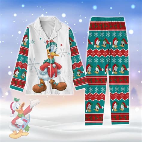 Donald Christmas Pajamas Set Donald Duck Holiday Pajamas Disney