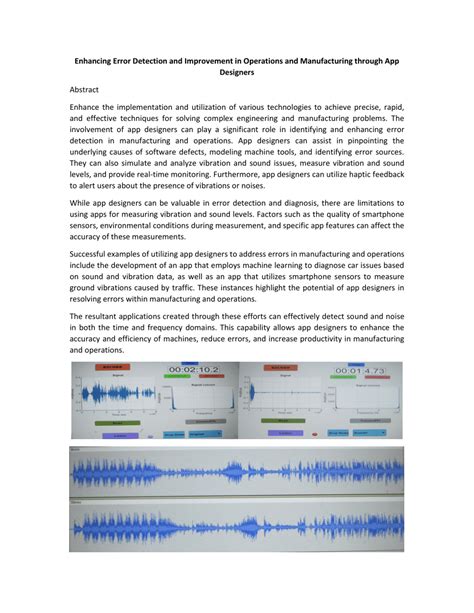 PDF Enhancing Error Detection And Improvement In Operations And Manufacturing Through App