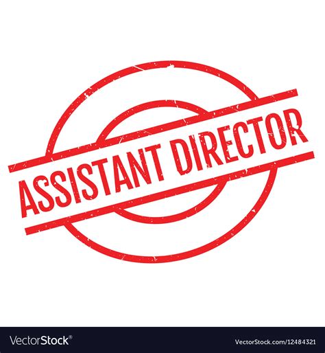 Assistant Director Rubber Stamp Royalty Free Vector Image