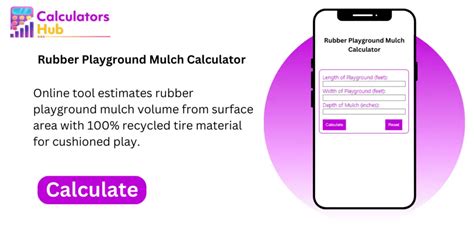 Rubber Playground Mulch Calculator Online